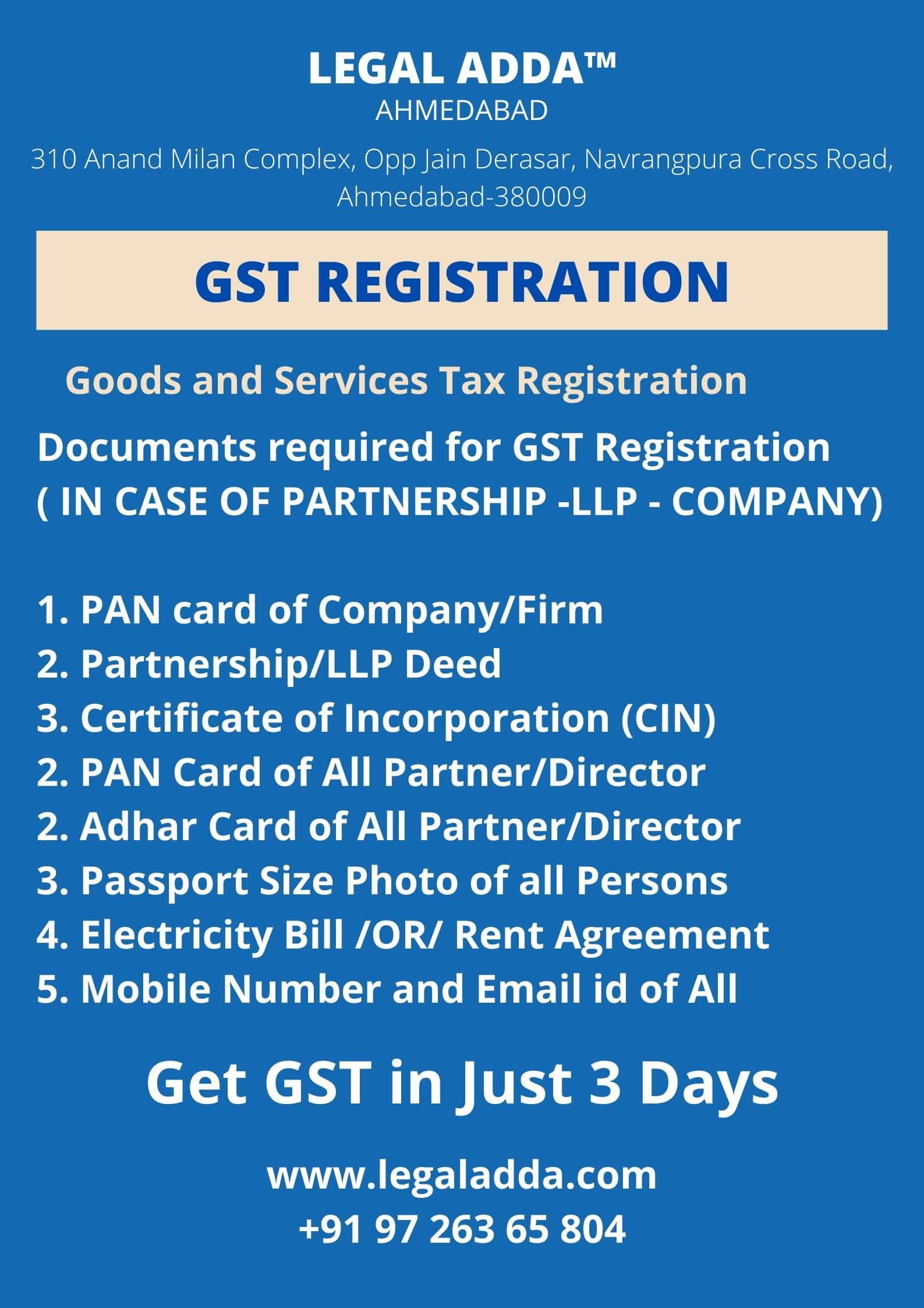 GST Registration Consultant In Ahmedabad Get GST No In 3 Days GST Registration Consultant In Ahmedabad Get GST No In 3 Days